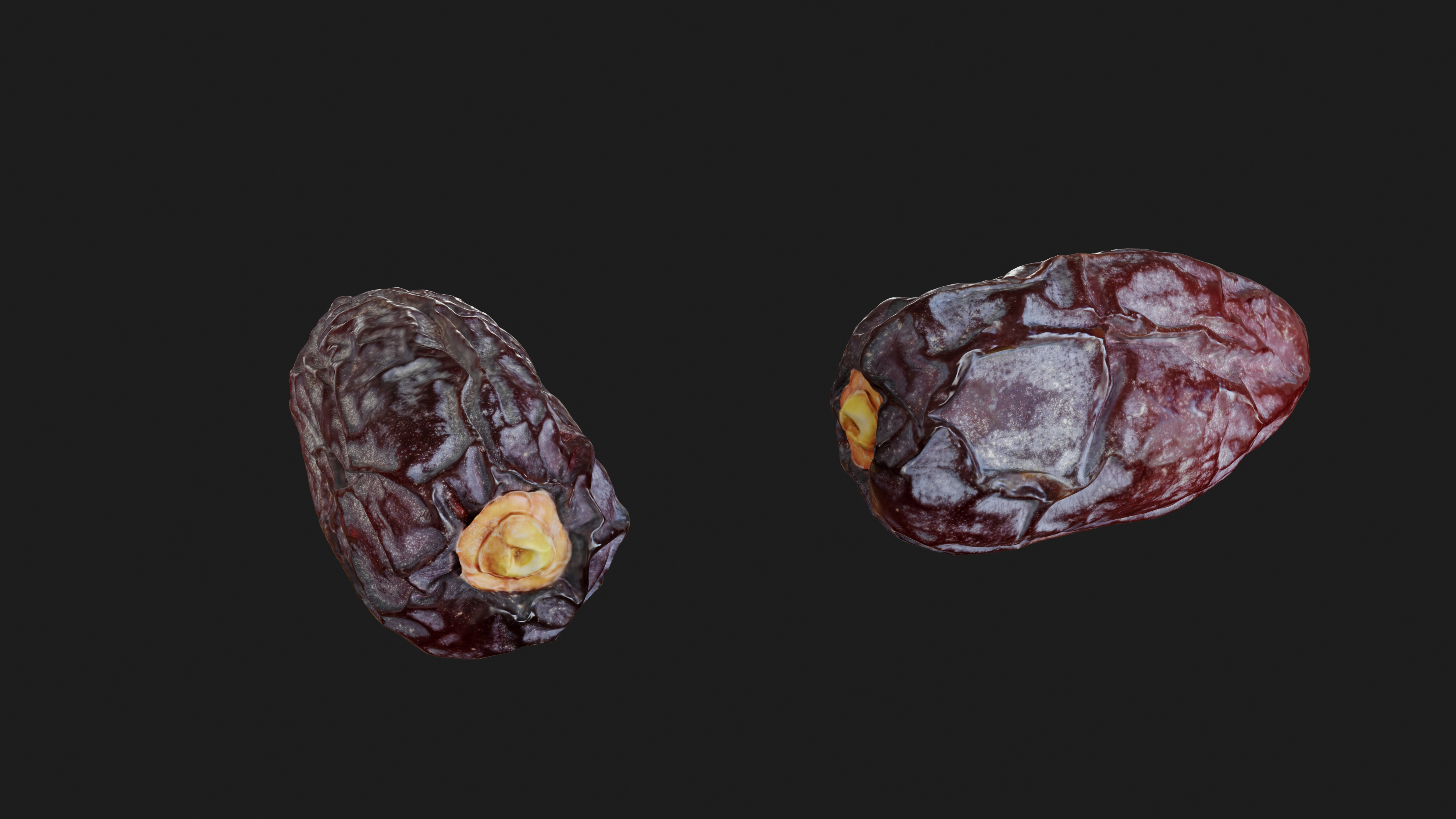Dried Date 3D model – ZB-Vision