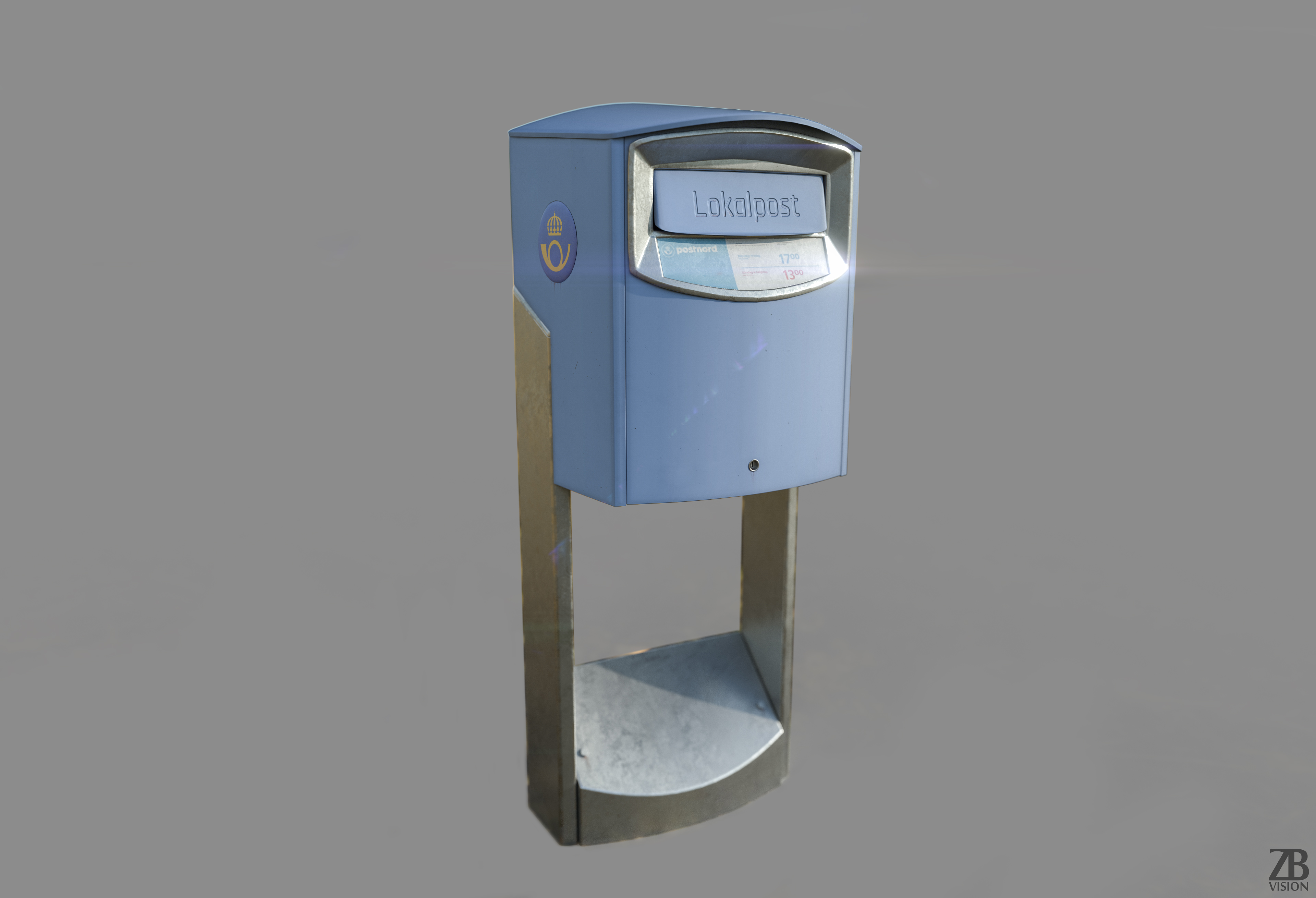 Postnord Mailbox 3D model – ZB-Vision