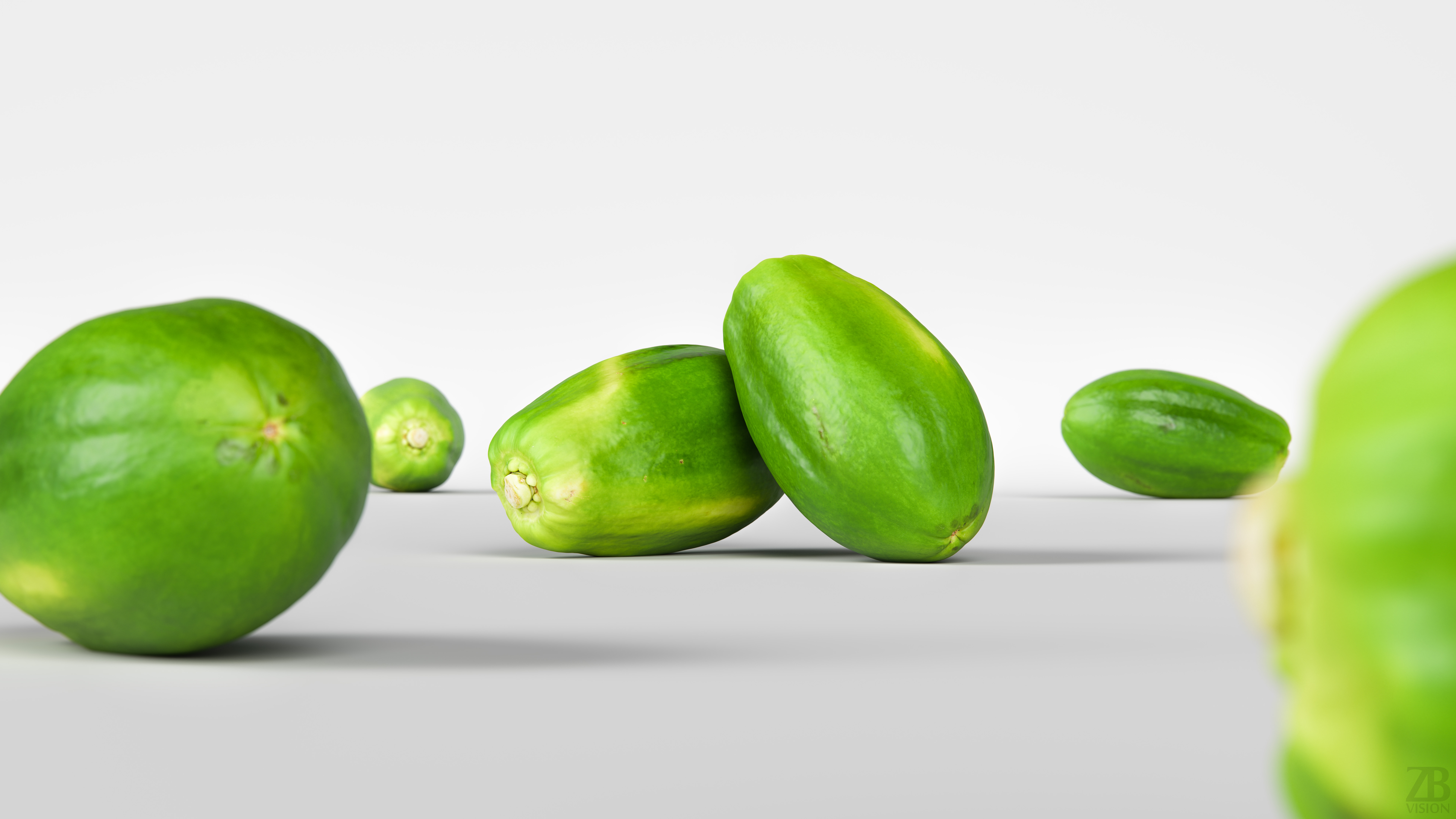 Papaya 3D model – ZB-Vision