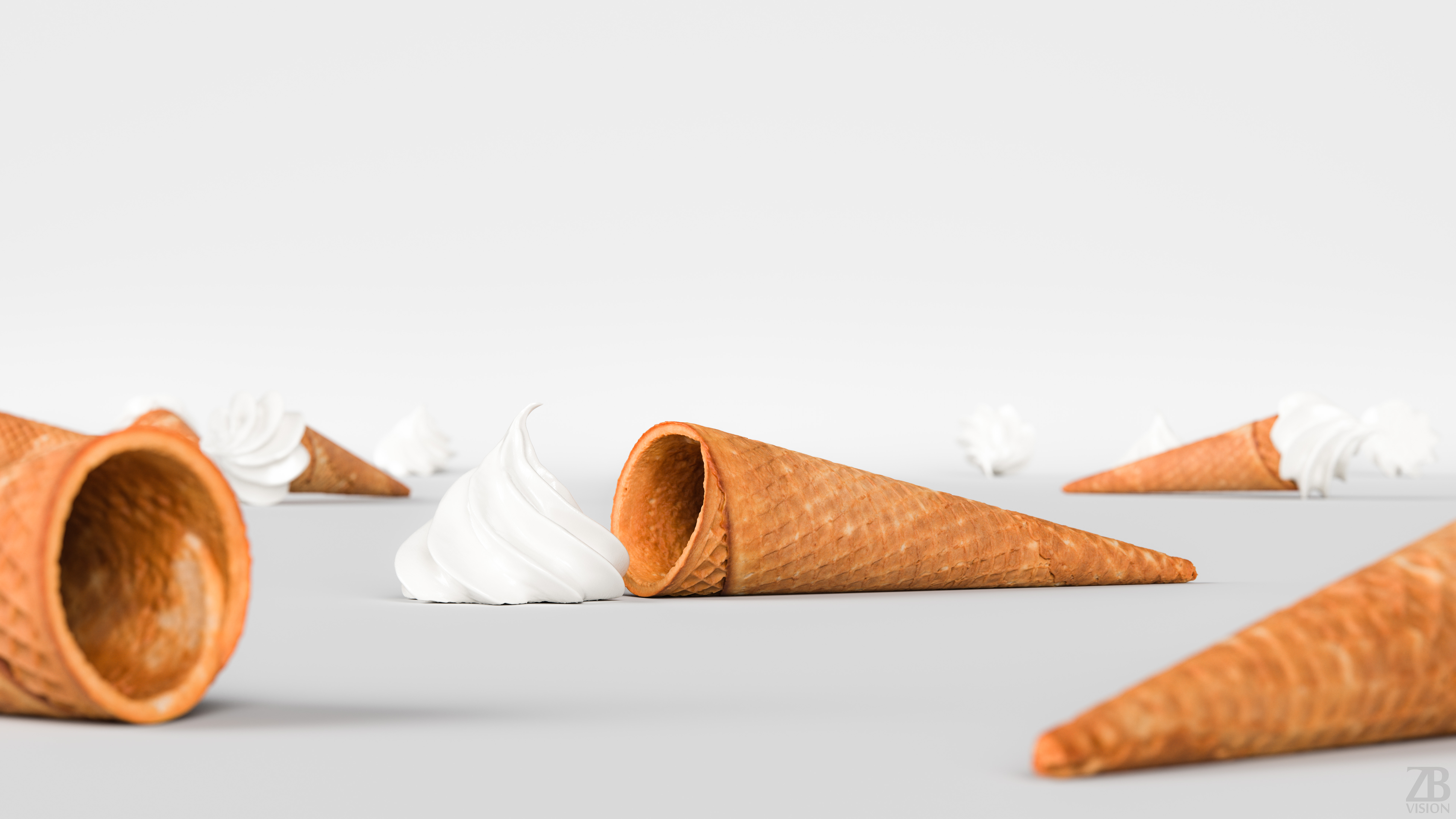 Ice Cream Cone 3D model – ZB-Vision
