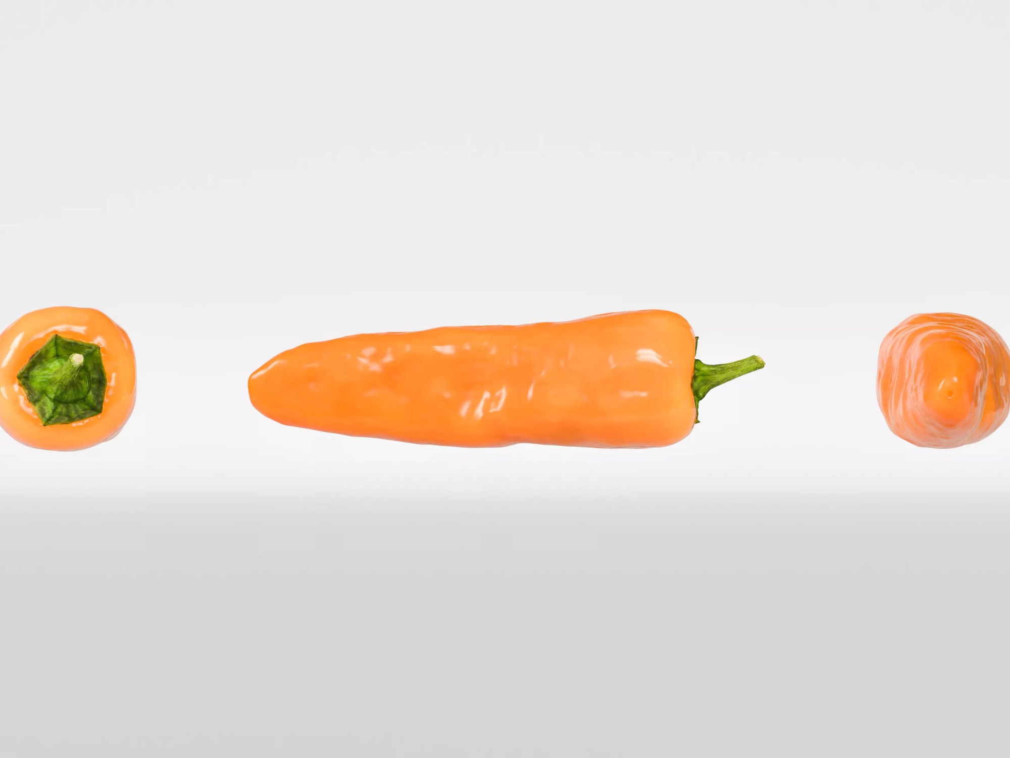Tequila Sunrise Pepper 3D model – ZB-Vision